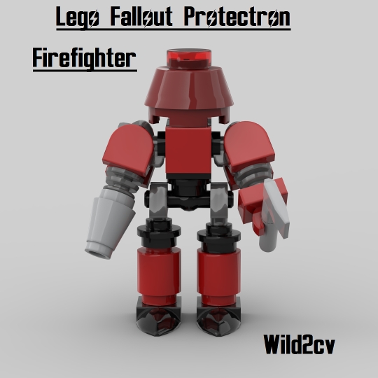 Fallout Protectron Robot from BrickLink Studio [BrickLink]
