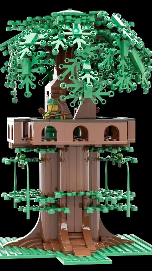 Forestmen Lookout Tree from BrickLink Studio [BrickLink]
