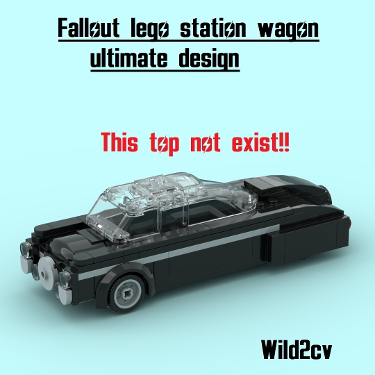 Fallout Corvega Station Wagon from BrickLink Studio [BrickLink]