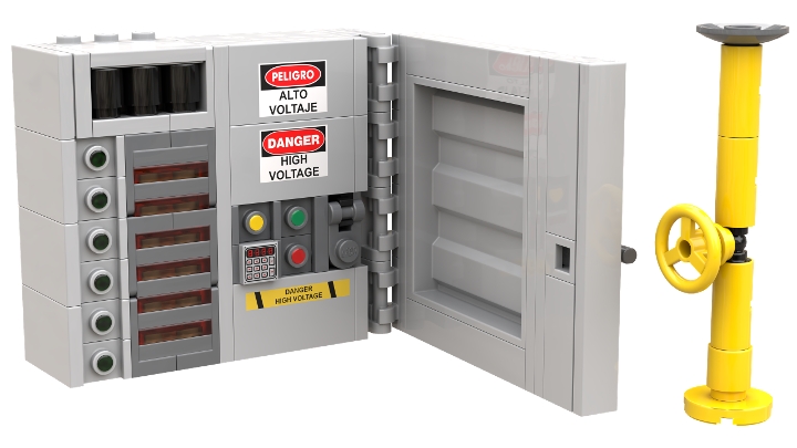 Jurassic Park's Circuit Breakers from BrickLink Studio [BrickLink]