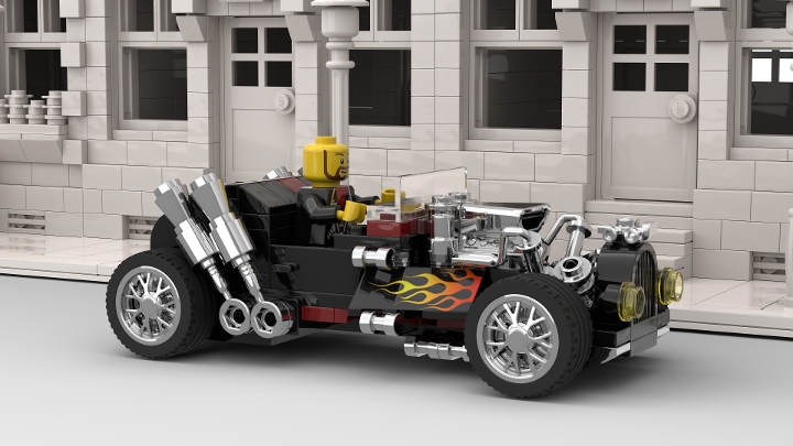 Classic Hot Rod from BrickLink Studio [BrickLink]