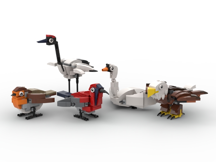4002014 LEGO HUB Birds from BrickLink Studio [BrickLink]