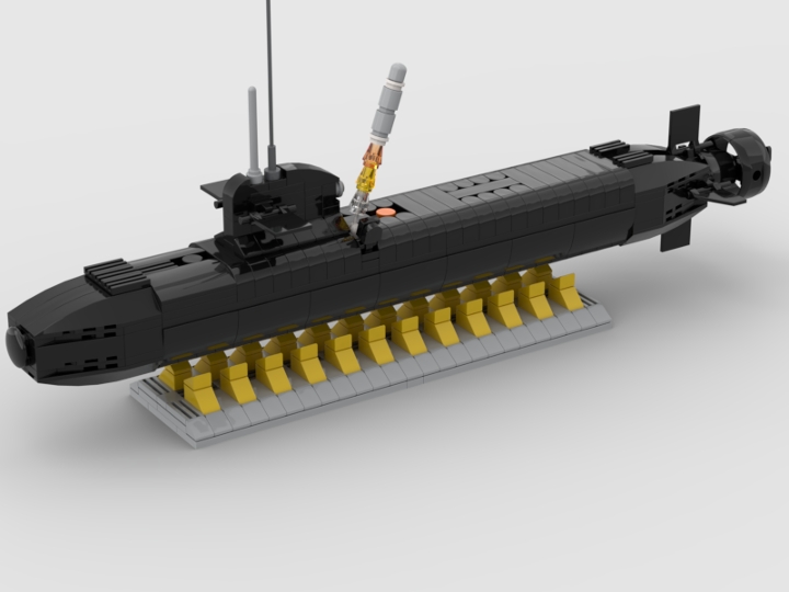 SNLE M51 type Le Triomphant from BrickLink Studio [BrickLink]