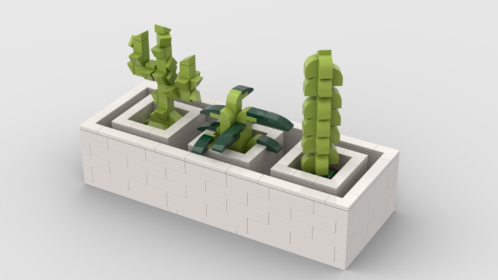 Cactus Succulent Planter from BrickLink Studio [BrickLink]