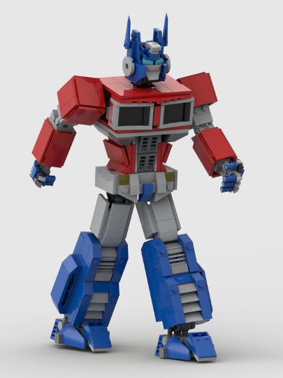 hachiroku24's Optimus Prime G1 Mecha (with steps) from BrickLink Studio ...