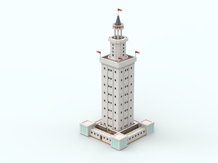 Pharos Lighthouse of Alexandria from BrickLink Studio [BrickLink]
