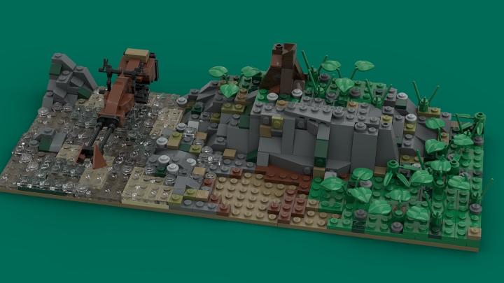 Small Endor Diorama from BrickLink Studio [BrickLink]