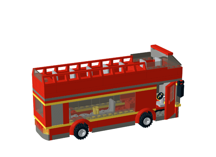 Sightseeing bus (60200) Mod from BrickLink Studio [BrickLink]