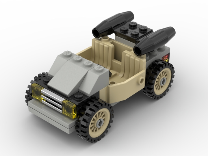 Johnny Thunder Car (Lego Racers 1999) from BrickLink Studio [BrickLink]