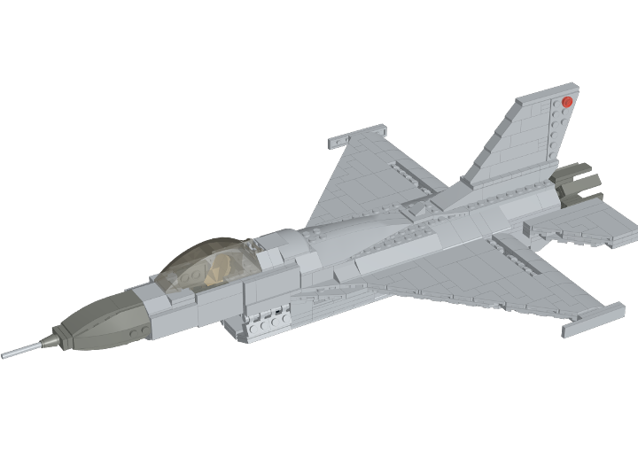 F-16 Fighting Falcon from BrickLink Studio [BrickLink]