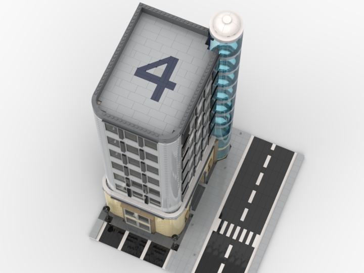 The Baxter Building from BrickLink Studio [BrickLink]