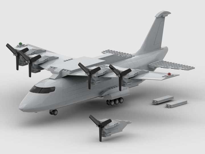 cargo_plane_with_rear_unloading from BrickLink Studio [BrickLink]