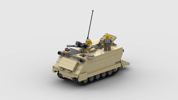 M113 Gavin (Tan) (v1.1) from BrickLink Studio [BrickLink]