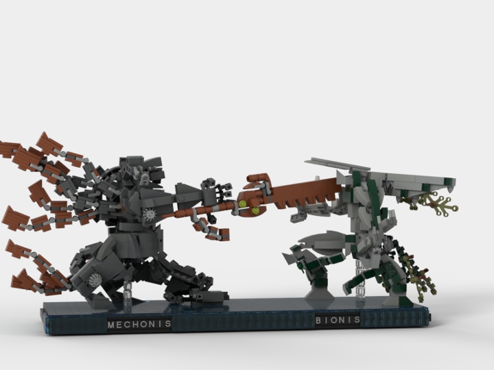 Bionis and Mechonis from BrickLink Studio [BrickLink]
