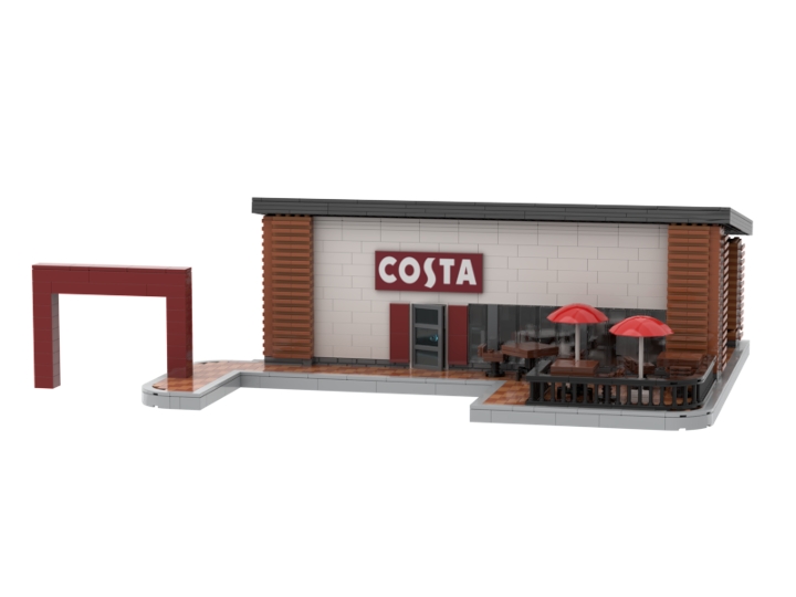Costa Drive-Thru from BrickLink Studio [BrickLink]