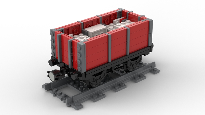 4-Plank Open Goods Wagon from BrickLink Studio [BrickLink]