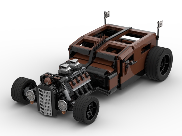 Desert pirates hot rod from BrickLink Studio [BrickLink]