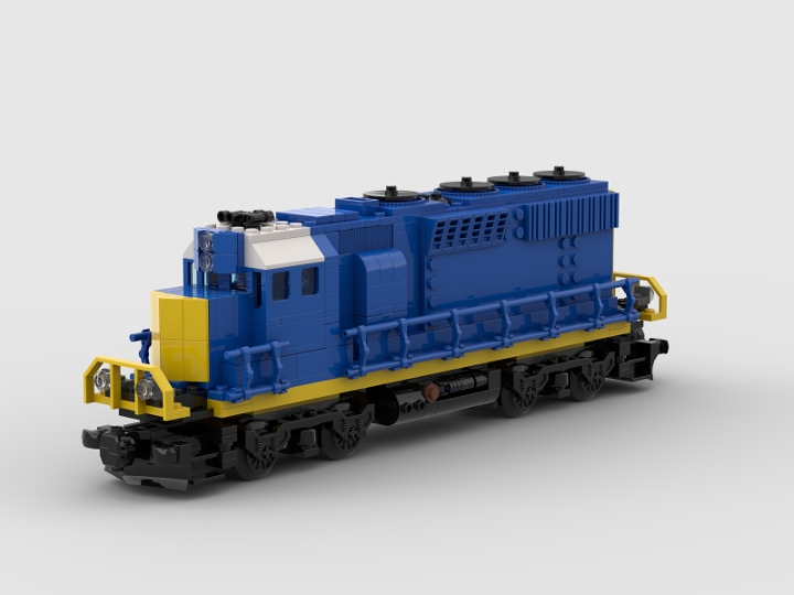 GP40-2 locomotive from BrickLink Studio [BrickLink]