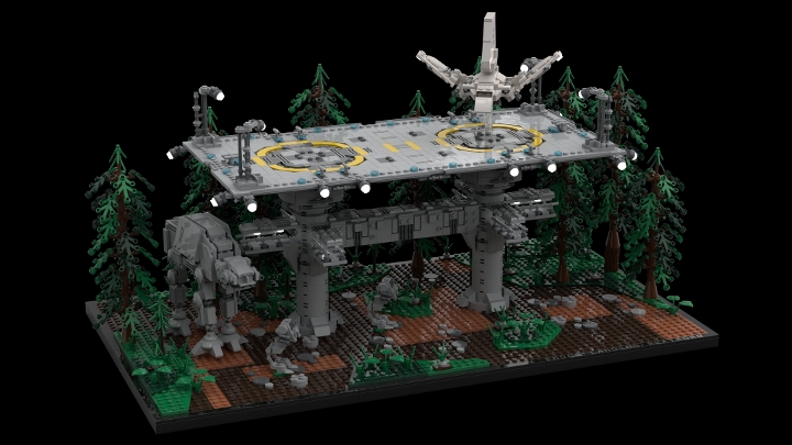 Endor Landing Platform - LEGO Architecture Style from BrickLink Studio ...
