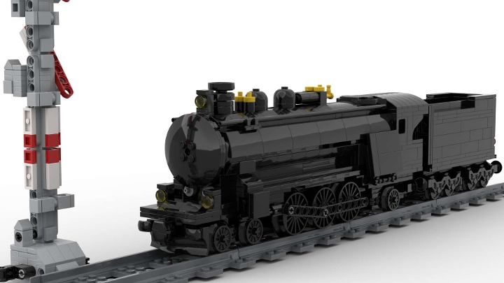 Steam Train / Locomotive - MÁV 301 from BrickLink Studio [BrickLink]