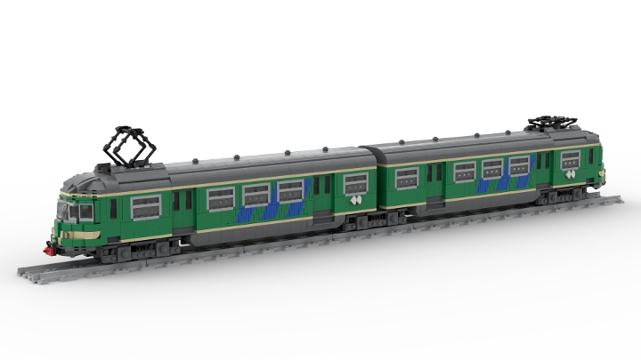 Dutch passenger train (NS mat '46) in 1970's livery from BrickLink ...