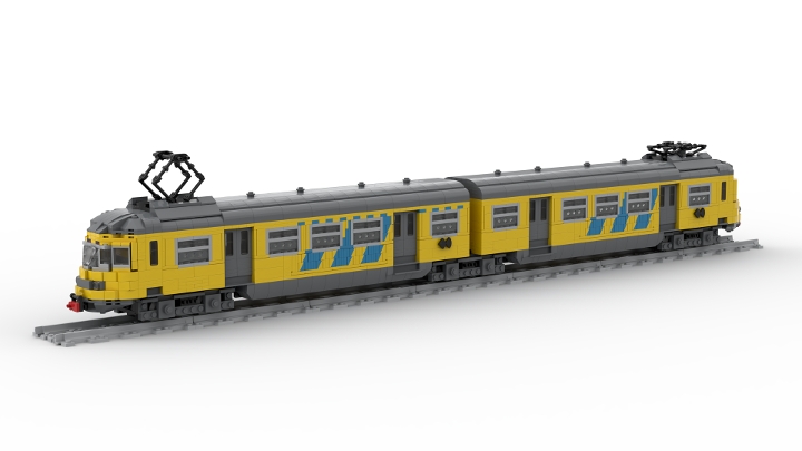 Dutch passenger train (NS mat '46) in yellow livery from BrickLink ...