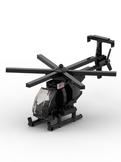 MH-6 Little Bird (Instructions) from BrickLink Studio [BrickLink]
