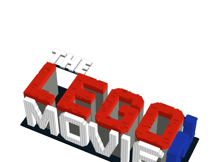 The LEGO Movie logo 2 from BrickLink Studio [BrickLink]