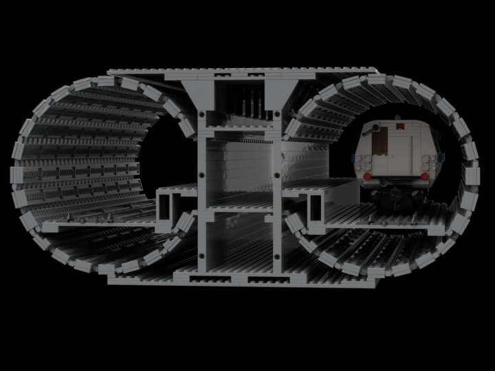 BART Transbay Tube modular from BrickLink Studio [BrickLink]
