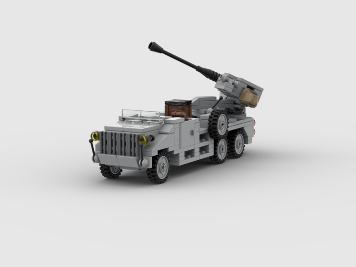 Random WW2 AA Truck from BrickLink Studio [BrickLink]