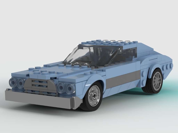 1973 muscle car from BrickLink Studio [BrickLink]