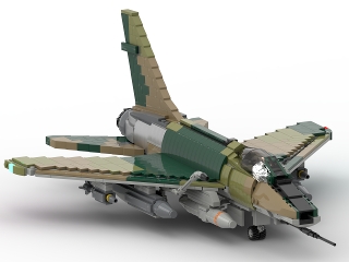 G1-M4-C Dunelizard Starfighter style 1 from BrickLink Studio [BrickLink]