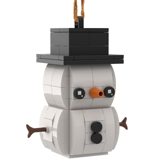 Snowman Brickheadz Ornament from BrickLink Studio [BrickLink]