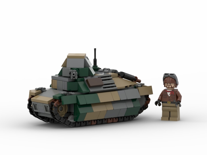French FMC 36 1:43 scale from BrickLink Studio [BrickLink]