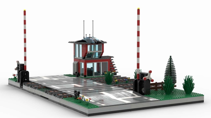 Train Level Crossing - Fully automated with Powered up from BrickLink ...