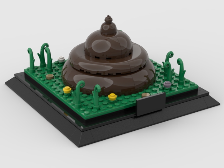 Display Poo 1:1 Scale Small to Medium dog poo from BrickLink Studio ...