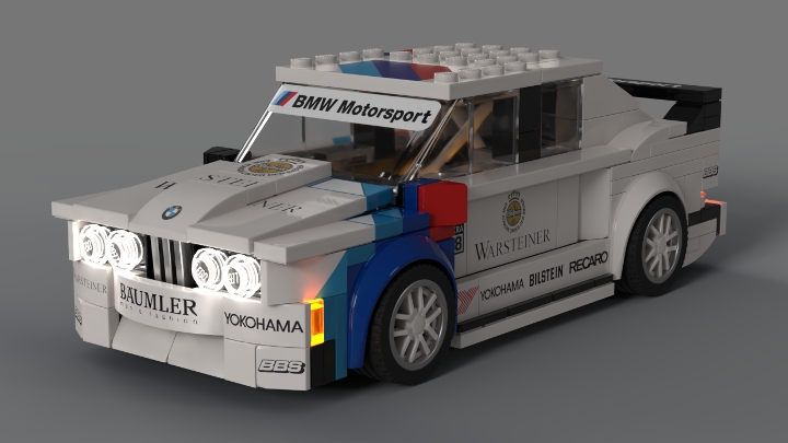 BMW E30 M3 Motorsport Stripes Speed Champions from BrickLink Studio ...