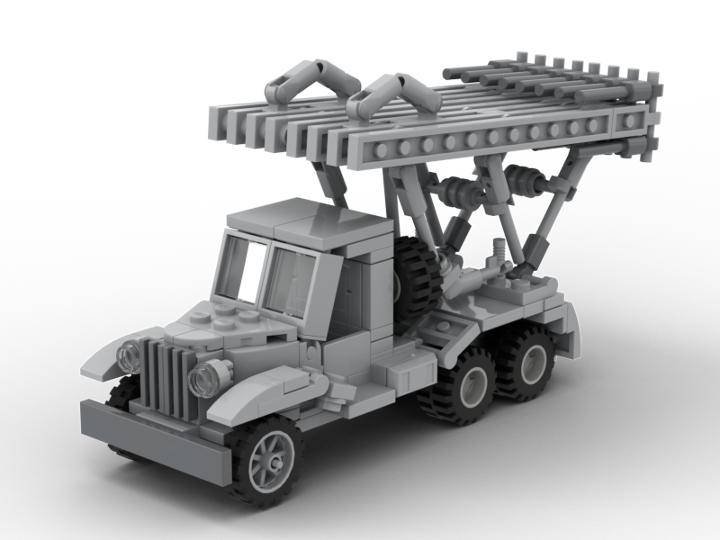 Katyusha rocket launcher. from BrickLink Studio [BrickLink]