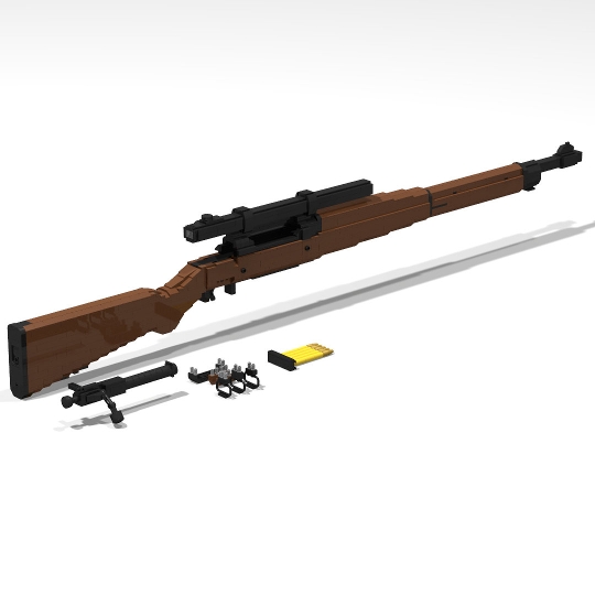 Springfield M1903 A2 from BrickLink Studio [BrickLink]