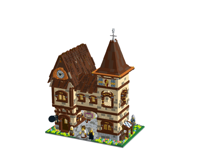 medieval inns from BrickLink Studio [BrickLink]