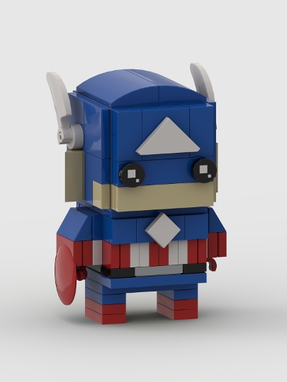 Marvel Captain America from BrickLink Studio [BrickLink]