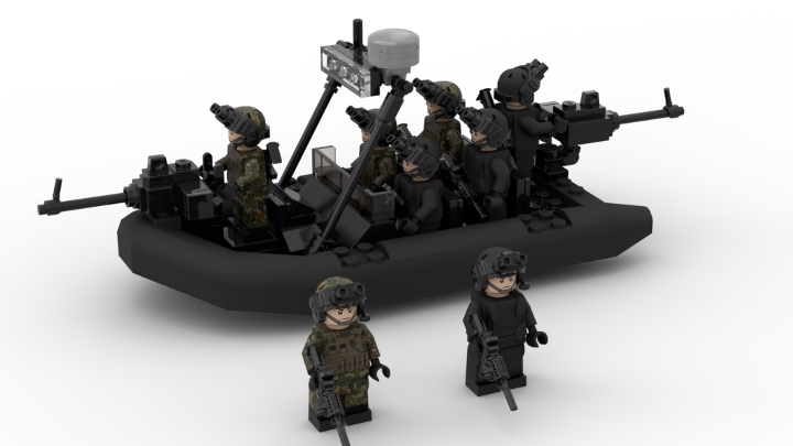 Navy Seal RHIB from BrickLink Studio [BrickLink]