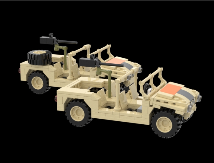 Humvee Marine Force Recon 2.0 from BrickLink Studio [BrickLink]