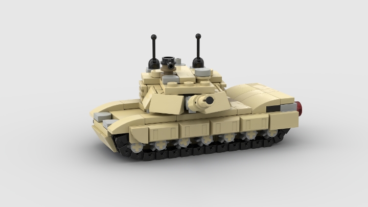 FREE INSTRUCTIONS - Micro M1 Abrams | 1:80 from BrickLink Studio ...