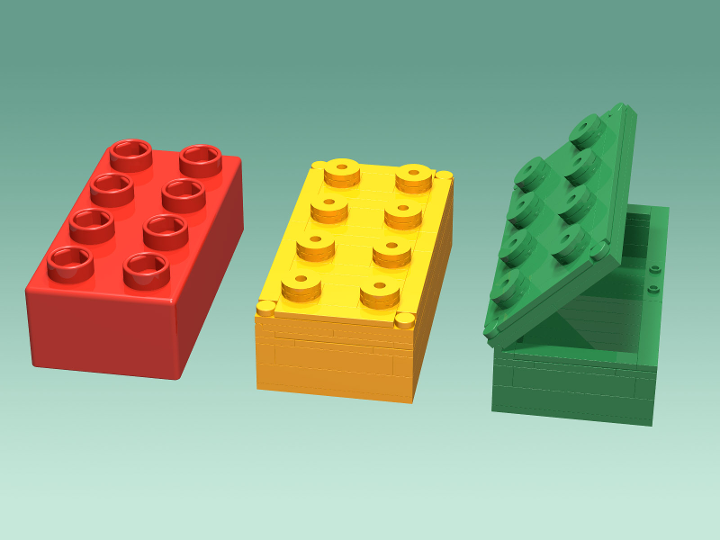 Quatro Lego Box from BrickLink Studio [BrickLink]