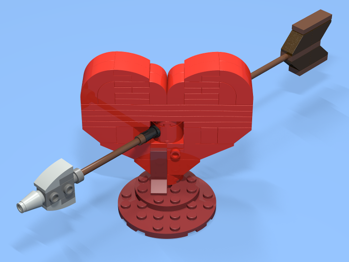 Punctured Heart from BrickLink Studio [BrickLink]