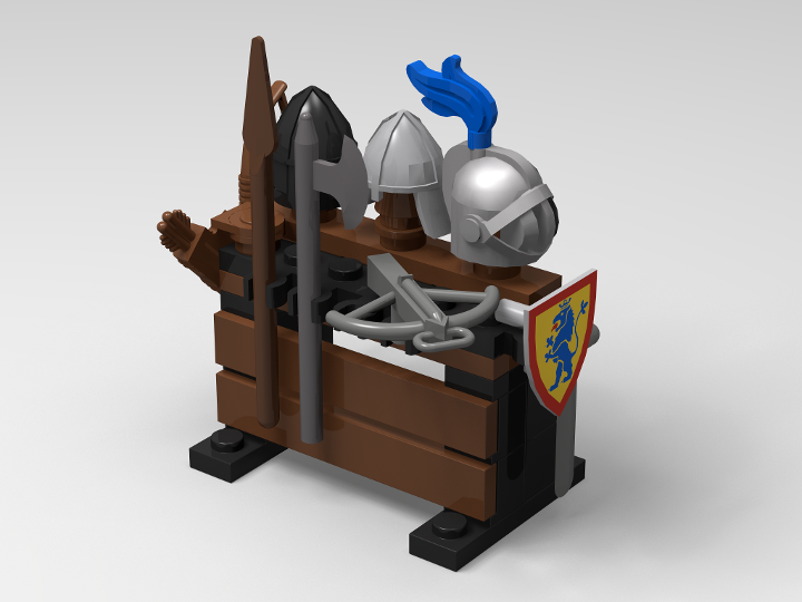 Castle - Rack for weapons from BrickLink Studio [BrickLink]