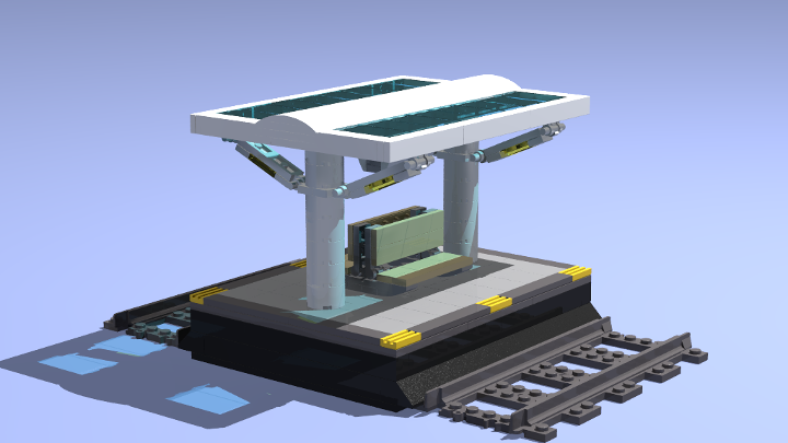 train station platform(version 3) from BrickLink Studio [BrickLink]