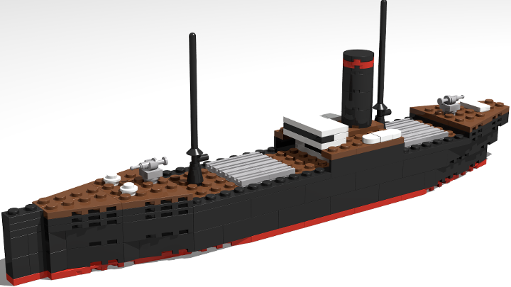 WW1 Cargo Ship from BrickLink Studio [BrickLink]