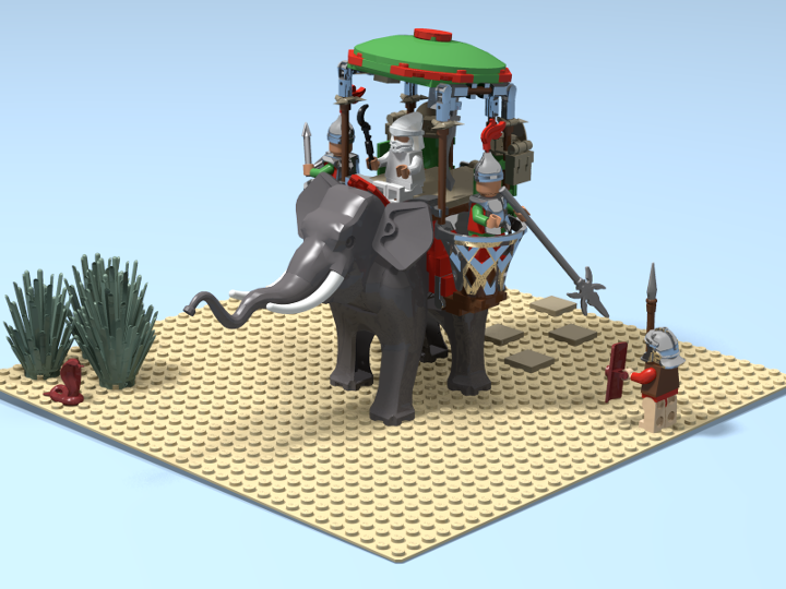 battle elephant from BrickLink Studio [BrickLink]